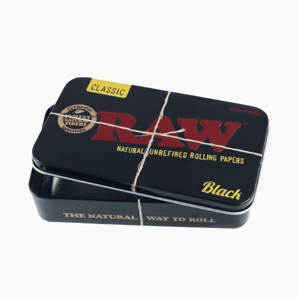 กล่อง RAW Black Tin Box - Vapourhouse: ร้านขายไปป์ ซิการ์ ยาเส้น ...